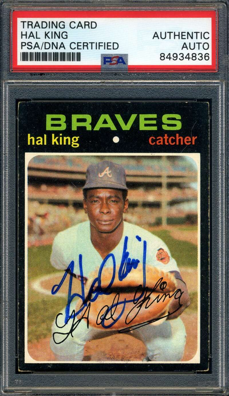 Hal King PSA DNA Coa Signed 1971 Topps Autographed | eBay