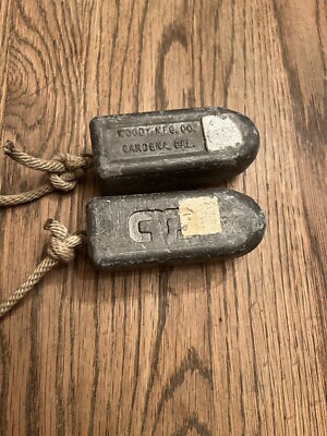 (2) 3 lb lead sinker weight brass eye deep drop rock cod fishing | eBay