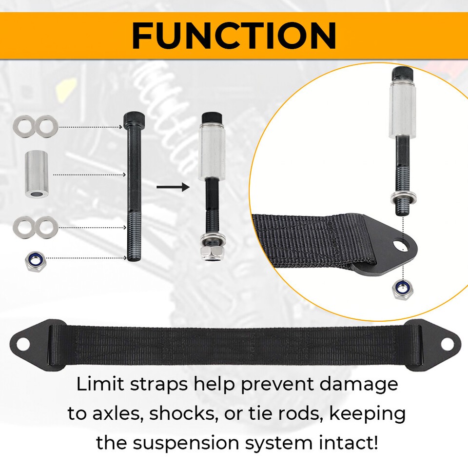 23 inch Front Limit Strap Kit For Polaris RZR RS1 900S XP1000 XP 4 ...