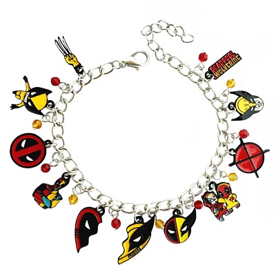 Deadpool Wolverine Colored Charm Bracelet | eBay