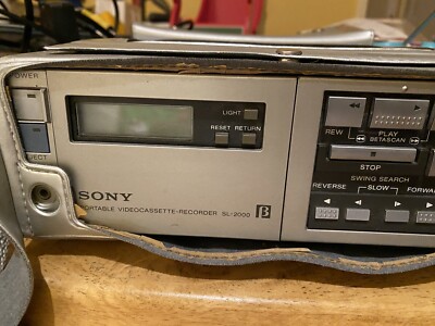 Sony Betamax SL-2000 Portable VCR & TT-2000 Tuner. Includes remote. | eBay