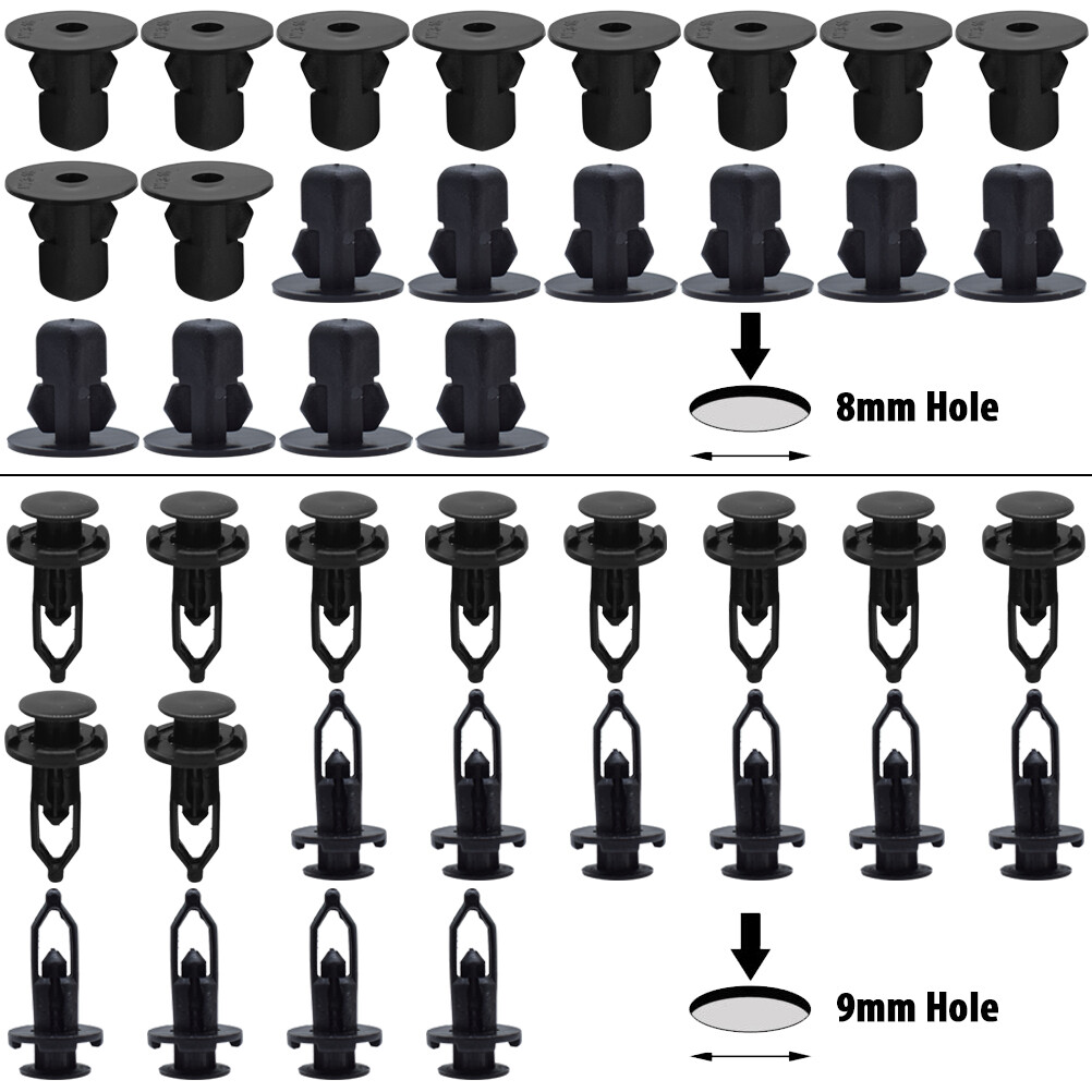 100x For Toyota Engine Cover Inner Fender Bumper Clips Screw Rivets 7 8 ...