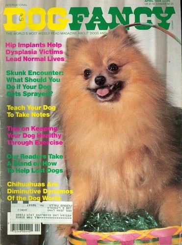1984 Dog Fancy Magazine: Chihuahuas/Skunk Encounters/Lost Dogs/Hip ...
