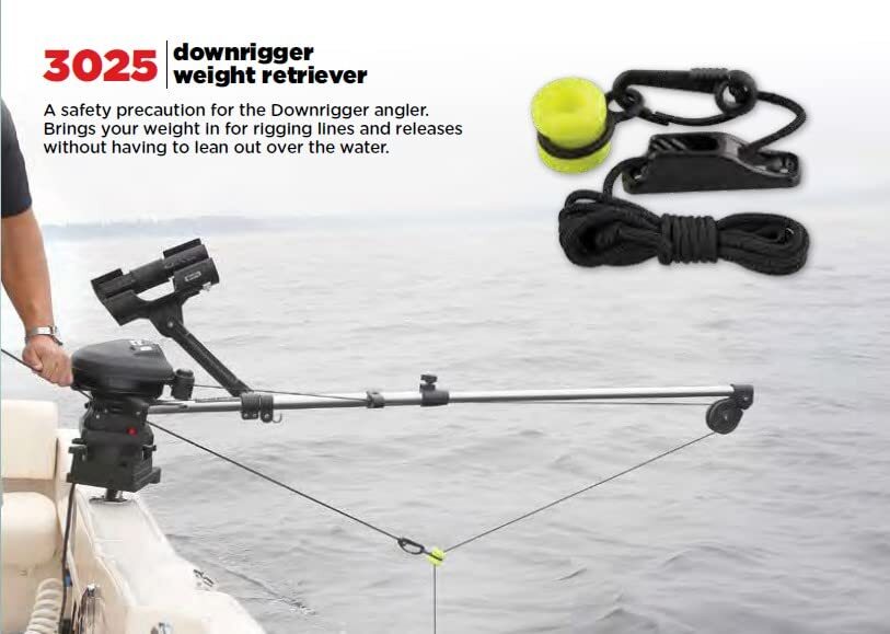 #3025 Downrigger Weight Retriever W/ Snap Fairlead Cleat & 78inches Of ...