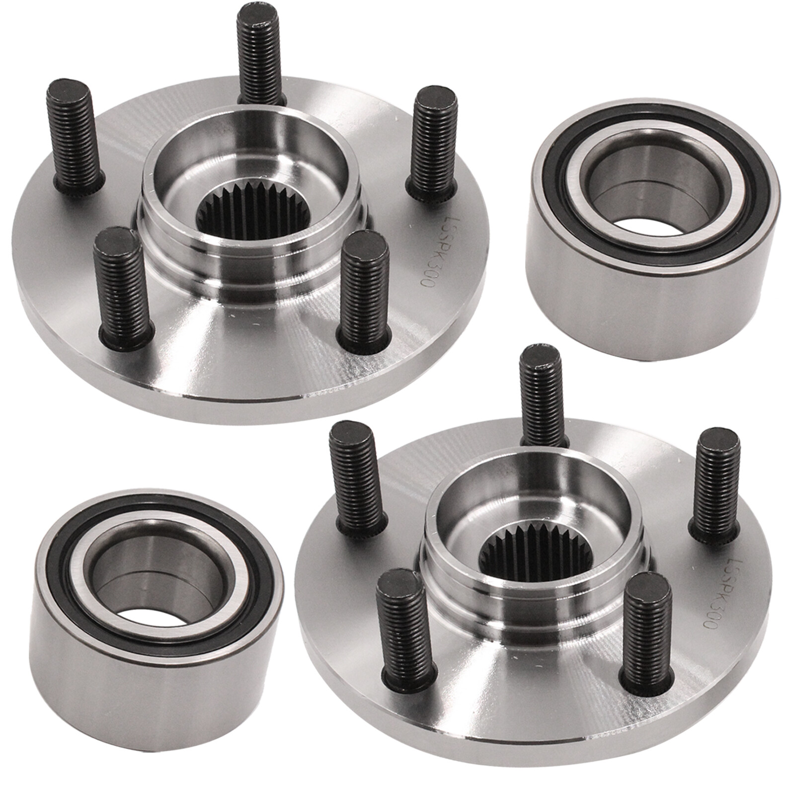 2x Front Wheel Hub&Bearing Assembly For 02-09 Chrysler PT Cruiser 02-05 ...