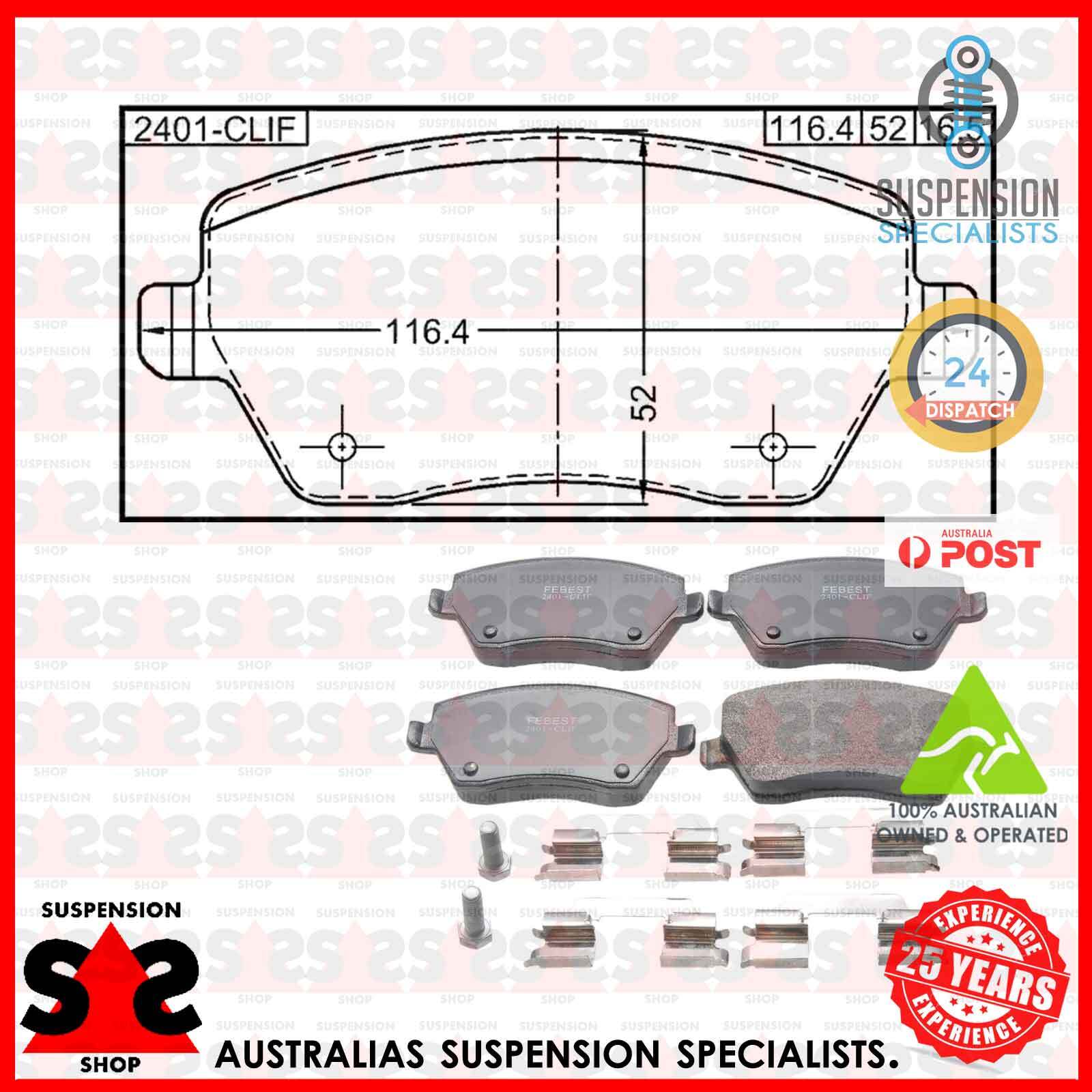 Front Axle Brake Pad Set, Disc Brake Suit RENAULT Kangoo Express (Fw0/1 ...