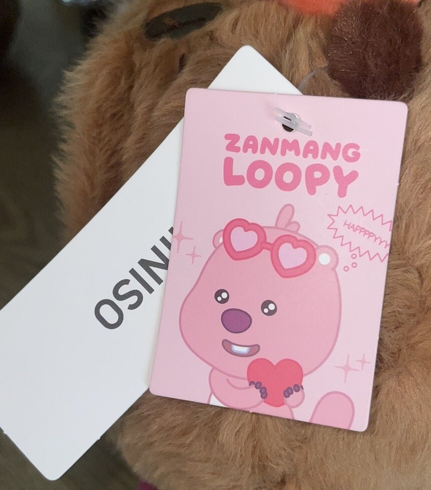 Zanmang Loopy Beaver Plush Miniso Officially Liscensed Korean Toy 12 ...