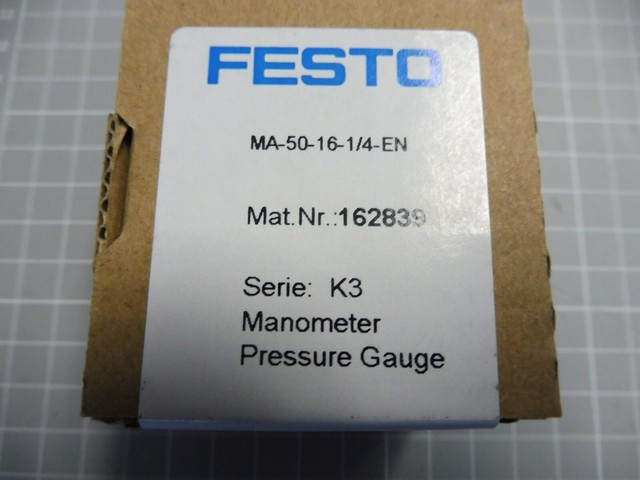 1 X Festo Manometer Ma-50-16-1/4-en 162839 K3 online kaufen | eBay