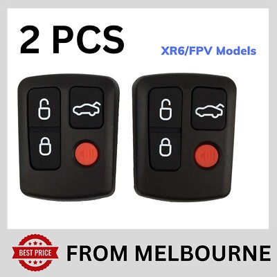 2X Complete Remote Key Fob 4 Button 433MHz for Ford BA BF Falcon Sedan ...