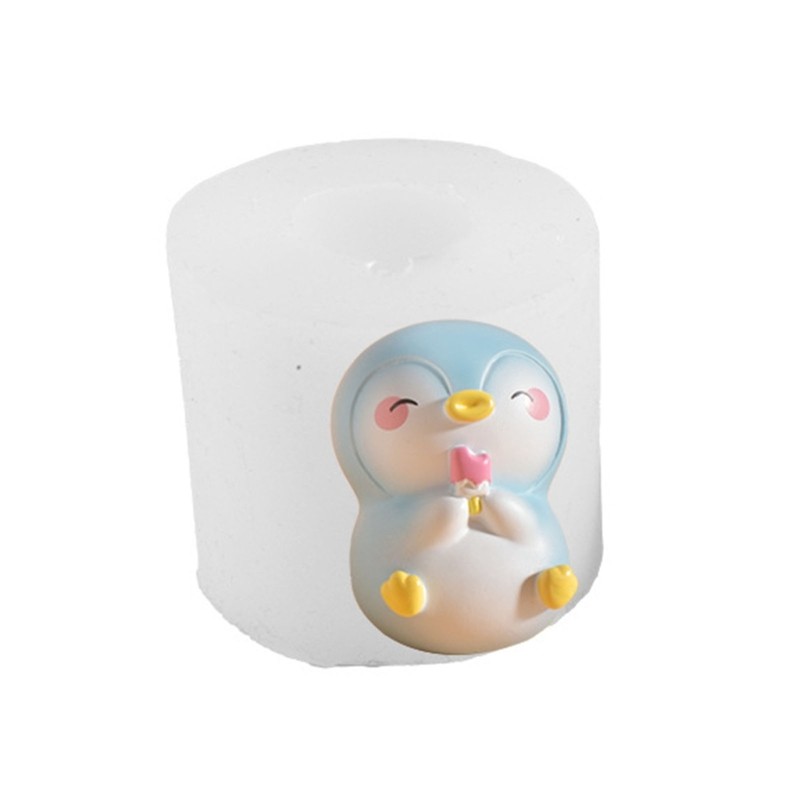 3D Cute Penguin Shape Silicone Mold Gypsum Epoxy Resin Mould | eBay ...