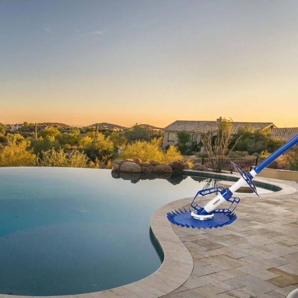 VINGLI Automatic Swimming Pool Vacuum Cleaner Inground Above Ground &10 ...