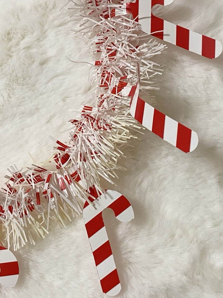 Vintage Christmas Tree 1960s Candy cane Garland 18 Foot | eBay