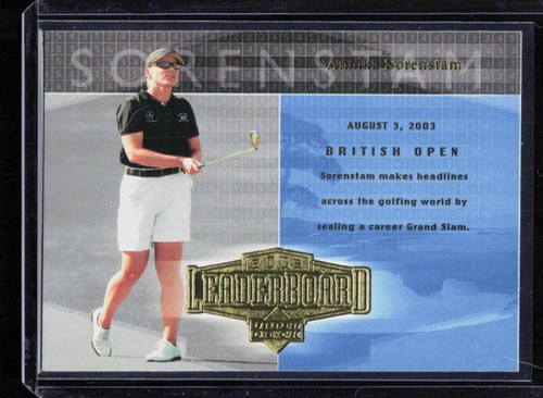 Annika Sorenstam 2004 Upper Deck Golf #69 2003 Leaderboard British Open ...