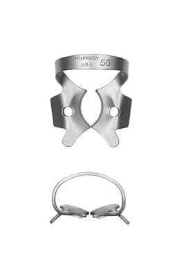 Hu-Friedy Satin Steel #56 Winged Metal Rubber Dam Clamp, Single clamp ...