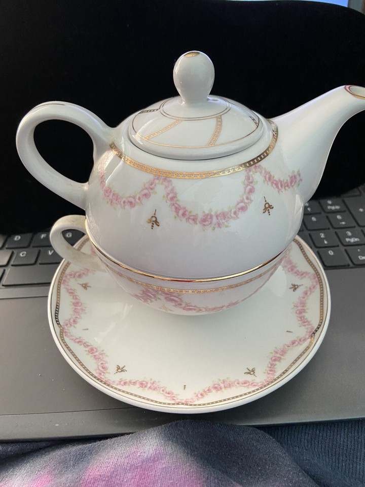 Tea Set 14k Gold Trim Royal Butler 4 Pieces | eBay