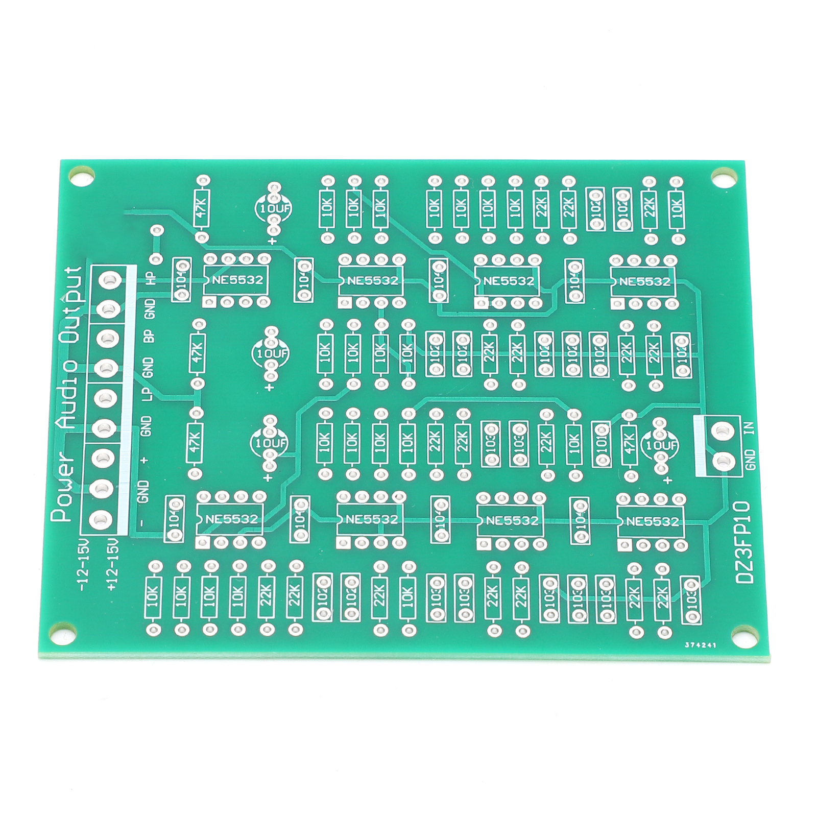 Pre‑Amplifier Module Kits 3-Channel Output NE5532 Op-Amp Dual DC9-15V ...