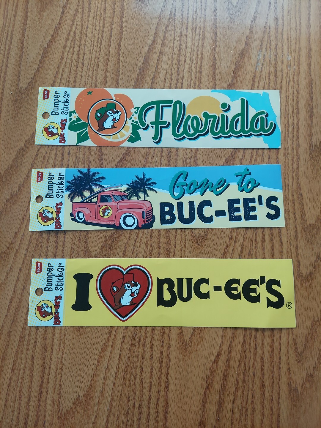 Lot Of 3 New Buc-ee's Bumper Stickers Bucees | eBay