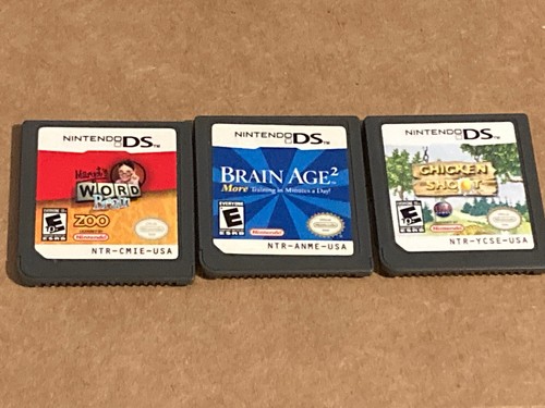 Nintendo DS Games Lot USED TESTED/WORKING 3 GAMES CLUE WORD BRAIN AGE ...