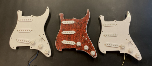 SQUIER BY FENDER LOADED PRE WIRED PICKGUARD & 2 QTY. UNBRANDED LOADED PICKGUARDS | eBay