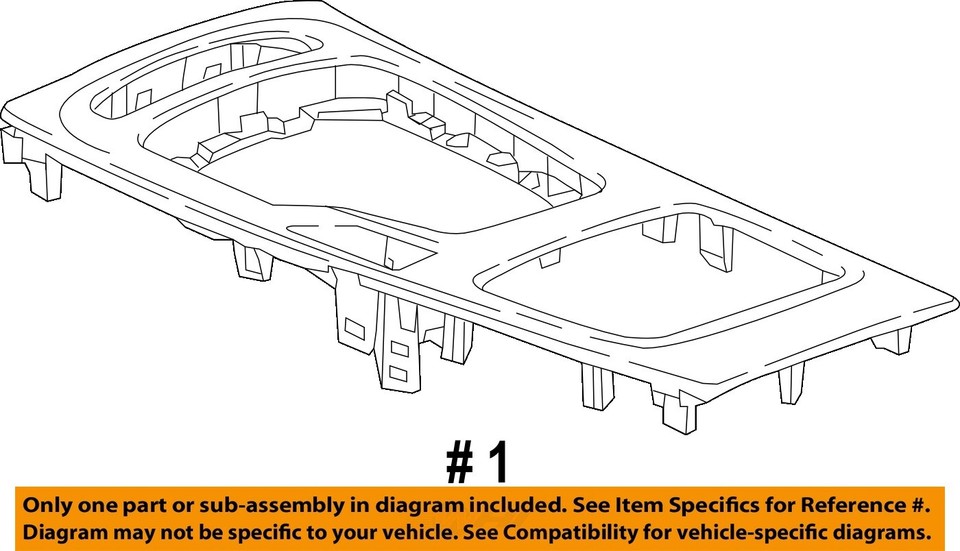 GM OEM 18-20 Regal Sportback Console Center Console-Trim Plate 39126767 ...
