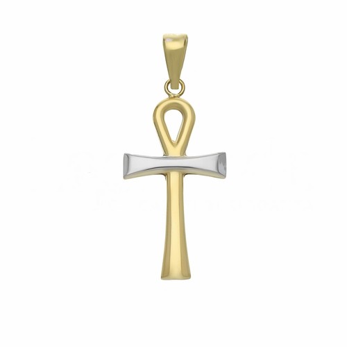 18K Gold Cross - Croce Ansata oro 750 per Uomo - 18K Gold Ansata Cross ...