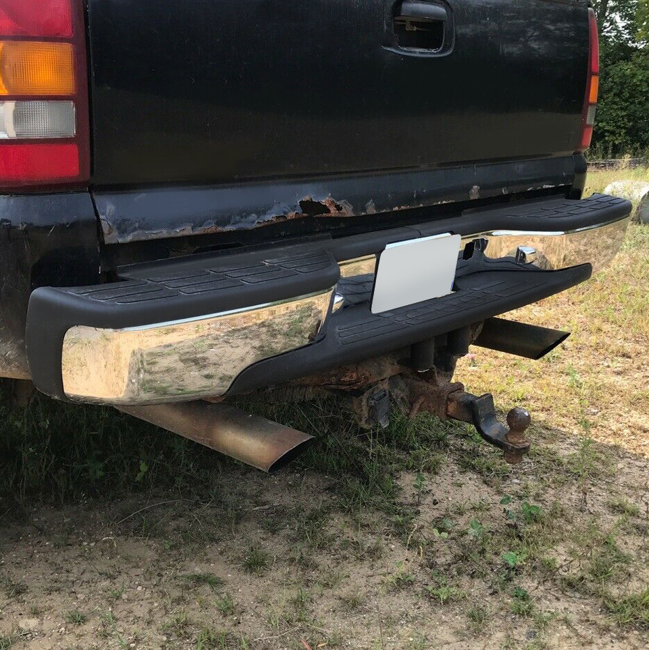 For 99-07 Chevy Silverado GMC Sierra 2500HD 3500 Rear Step Bumper Steel ...
