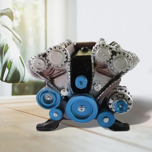 8 Cylinder Car Engine Ornament Desktop Sculpture Home Office Resin ...