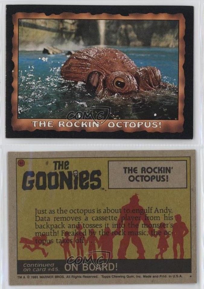 1985 Topps The Goonies The Rockin' Octopus! #44 17vs | eBay
