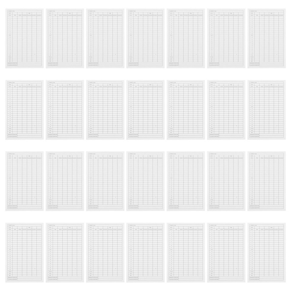 32pcs Score Keeper Book: Coated Golf Score Sheets - Scoreboard Paper ...