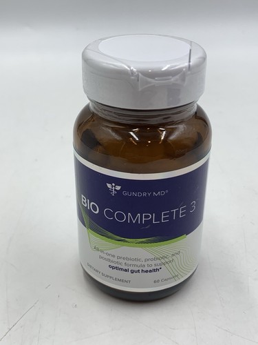 GUNDRY MD BIO COMPLETE 3 Capsules 60 Count NEW PREBIOTIC, PROBIOTIC New ...