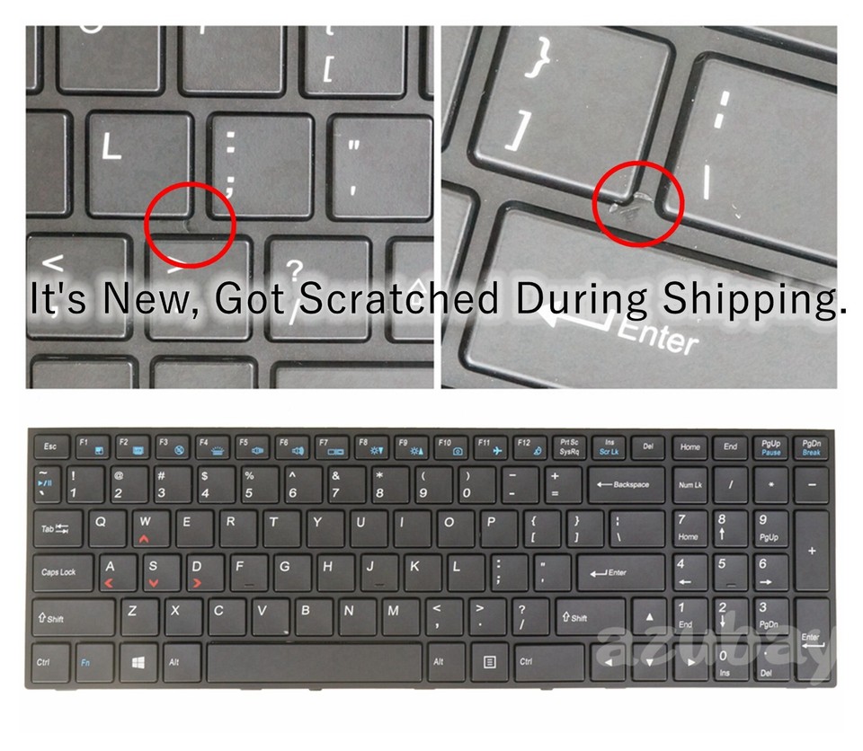 Keyboard for Sager NP8652 NP8657 NP8658 NP8670 NP8671 NP8672 NP8677 ...