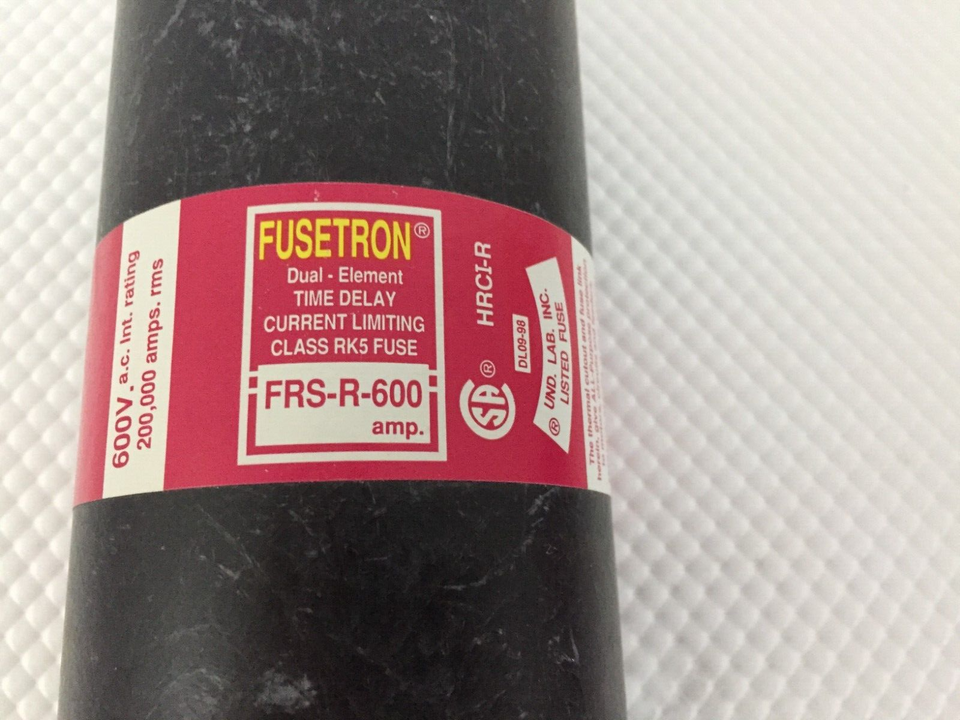 FUSETRON FRS-R-600 600 AMP 600 VOLT FUSE...24 | eBay