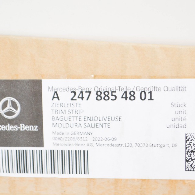 MERCEDES-BENZ B W247 FRONT BUMPER BOTTOM TRIM STRIP A2478854801 ...