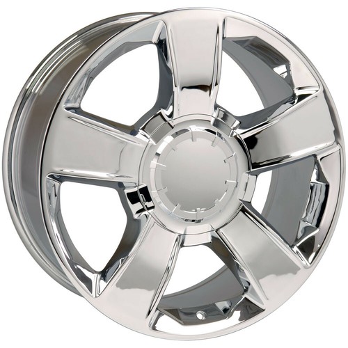 Chevy 20" Chrome Five Spoke Tahoe Replica Wheels Rims for 2000-2018 ...