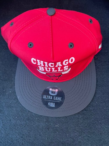 Ultra Game NBA Mens Chicago Bulls Snapback Hat Cap Red One Size Fits ...