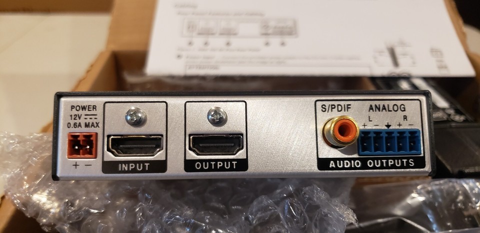 Extron HAE 100 4K Plus 4K/60 HDMI Audio De-Embedder 60-1681-01 | eBay