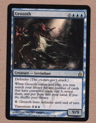 MTG - Grozoth - Ravnica: City of Guilds - Rare EX/NM+ - Foils Single ...