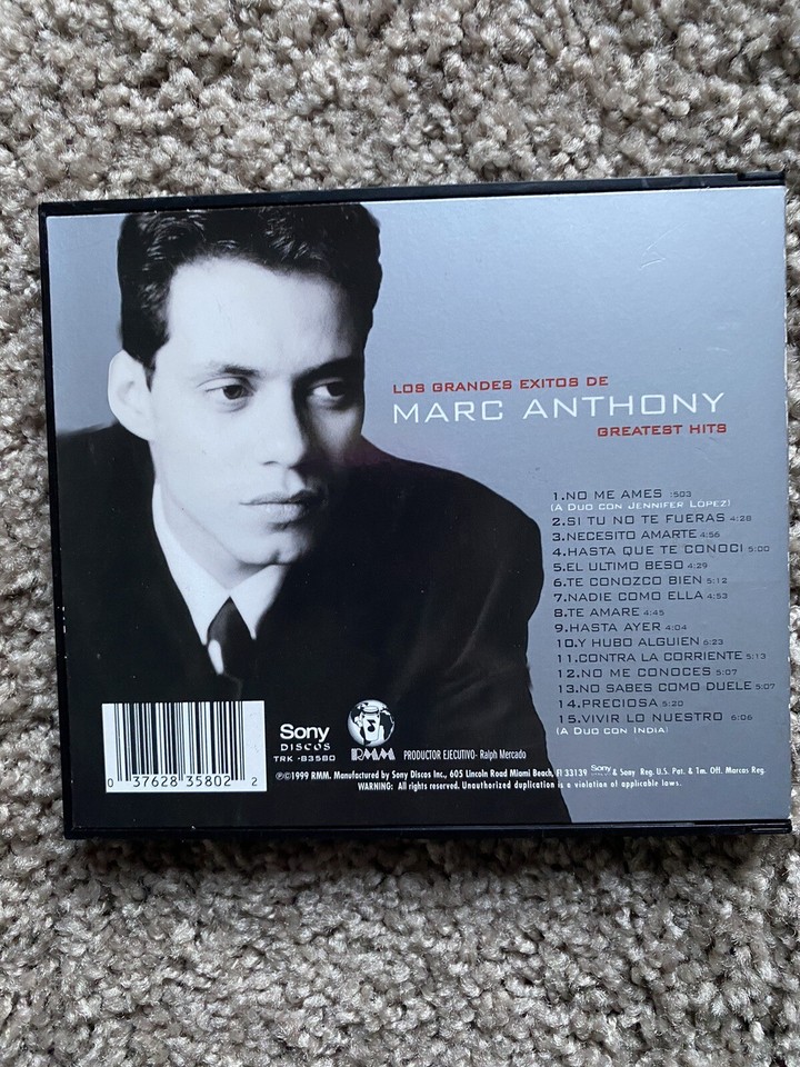 MARC ANTHONY Desde Un Principio FROM THE BEGINNING (CD) DISC LIKE NEW ...