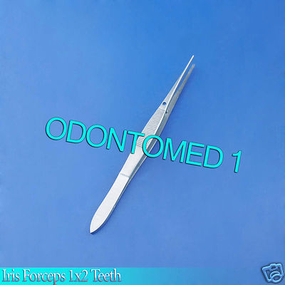 12 Iris Forcep 1x2 Teeth Medical Surgical Instrument Brand New | eBay