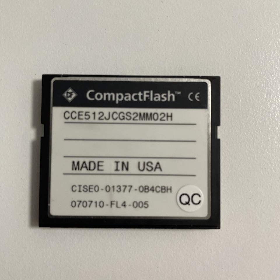 Cisco 512MB CompactFlash CF Memory Card 16-3309-01 MEM-C6K-CPTFL512M | eBay