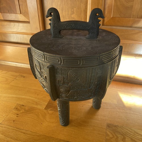 VINTAGE ICE BUCKET JAMES MONT STYLE THREE FOOTED METAL LEE CHANG YUNG ...