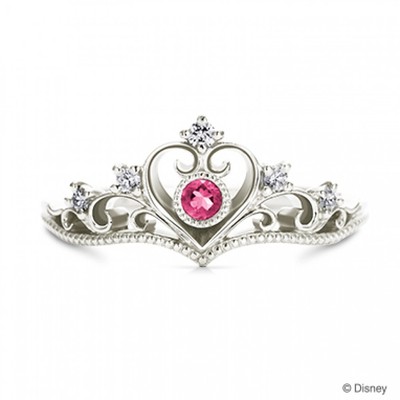 NEW! Disney Princess Tiara Heart Ring 4 Types of Metal&Tourmaline From ...