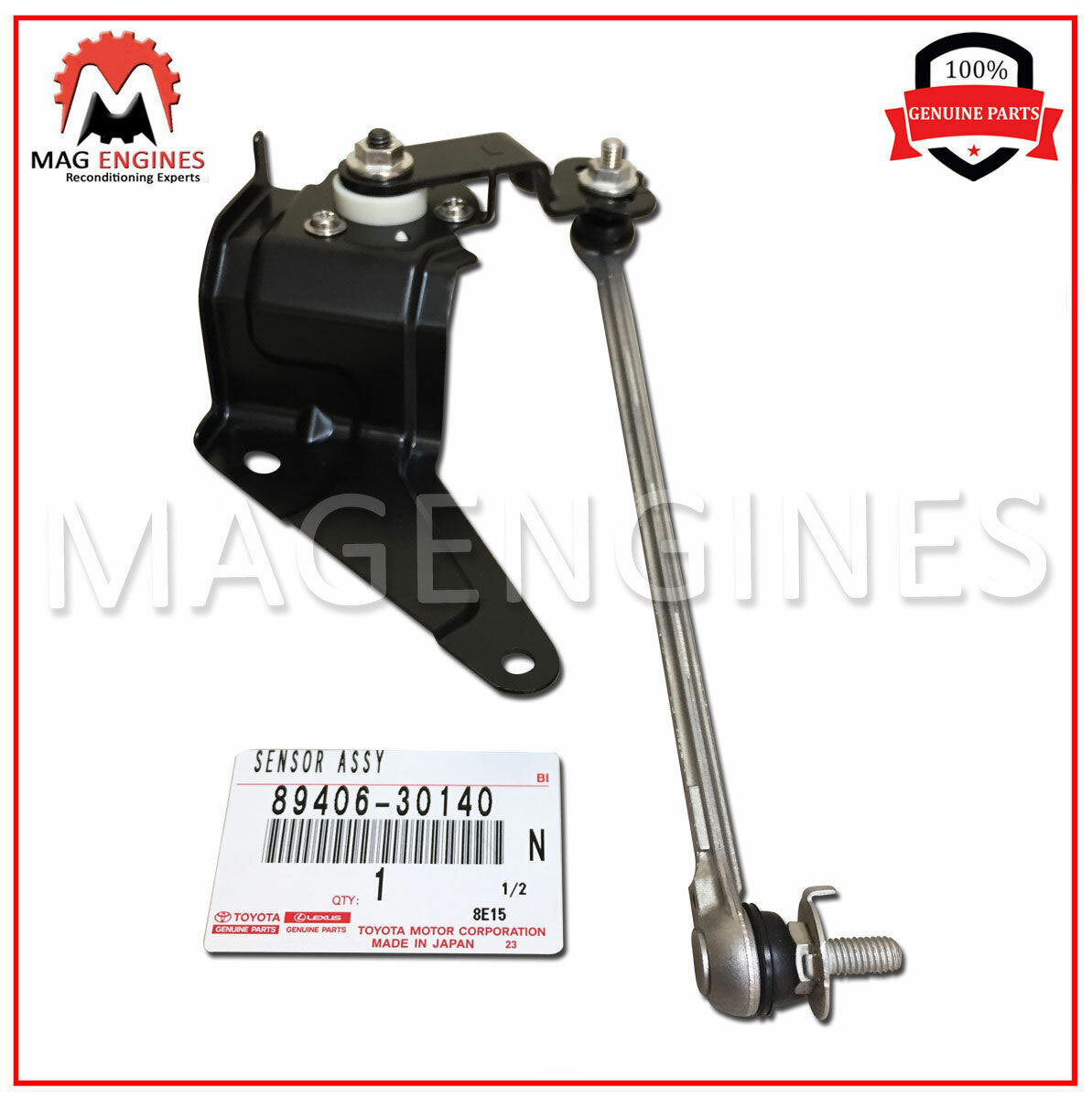 89406-30140 GENUINE OEM HEIGHT CONTROL SENSOR SUB-ASSY, FRONT LH ...