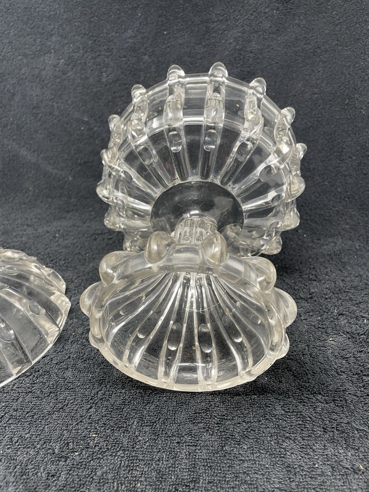 Broken Column Clear by US GLASS 12” Compote | eBay