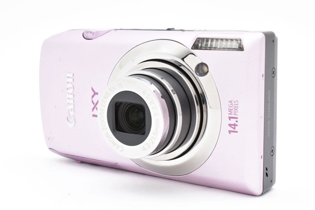 Canon IXY 10S 14.1MP Pink PowerShot Compact Digital Camera 5x zoom w ...