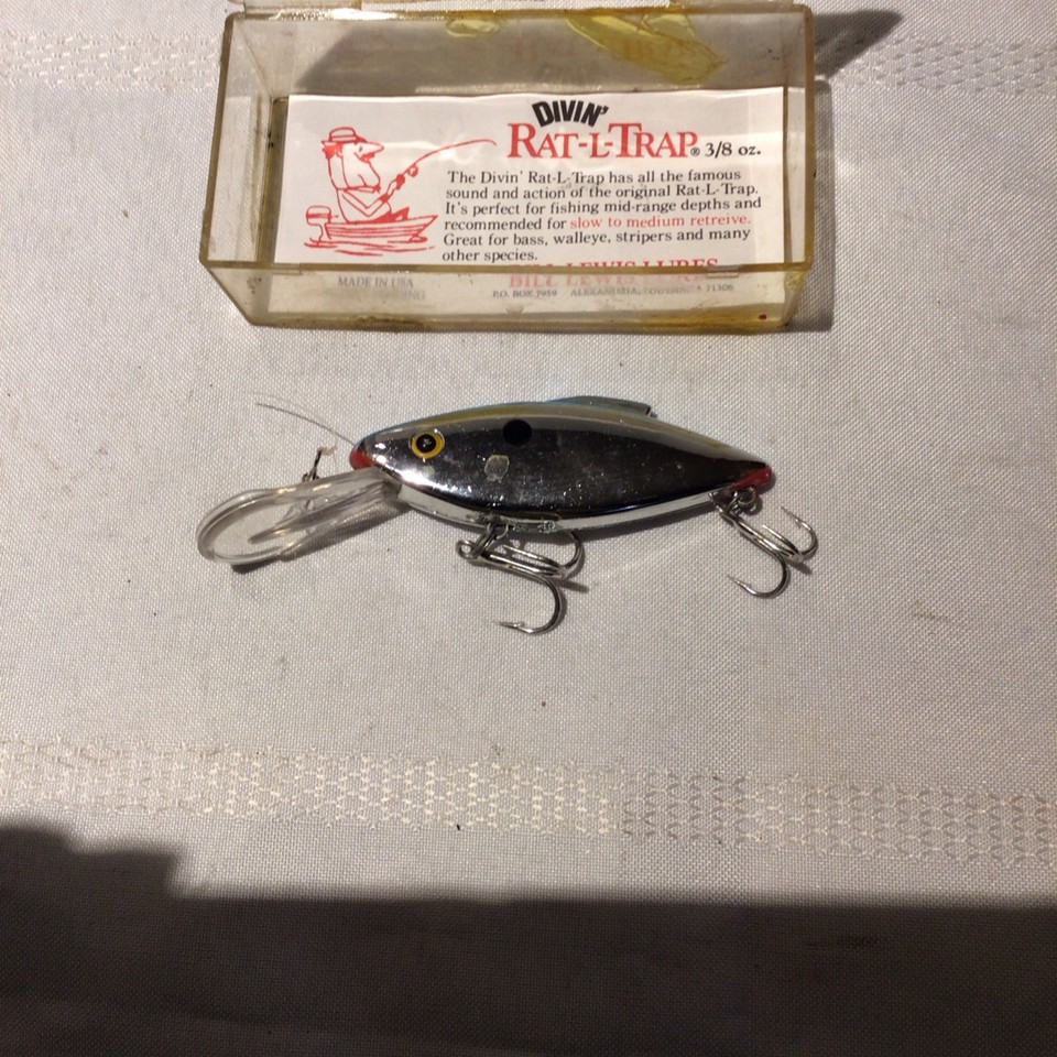 Bill Lewis Divin' Rat-L-Trap Floater Vintage Crankbait Lure 3/8oz ...