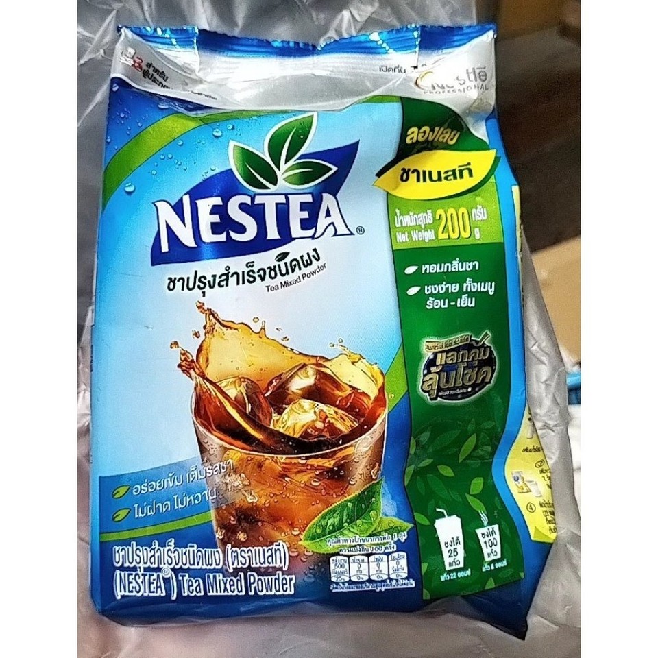Nestea Instant Tea Powder 10pcs x 200g Unsweetened Black Tea Mix ...