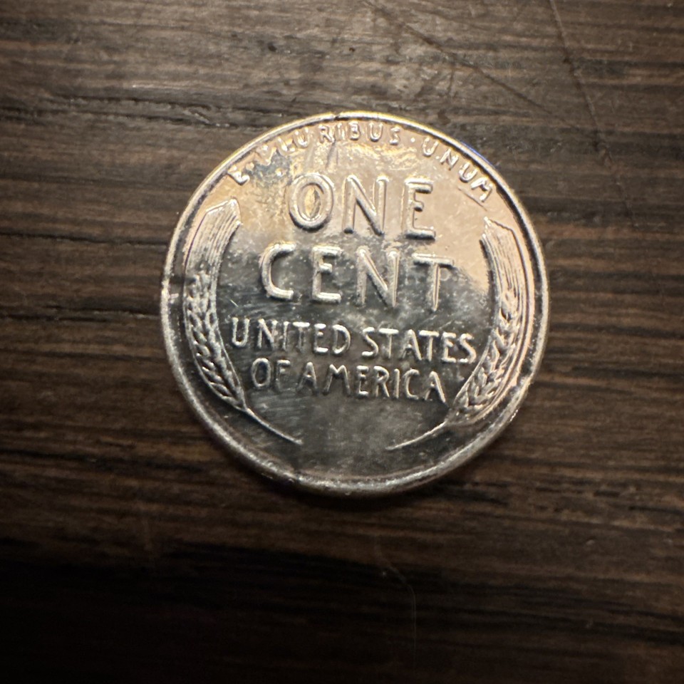 1943 Lincoln steel cent auction uncirculated condition very fine ...