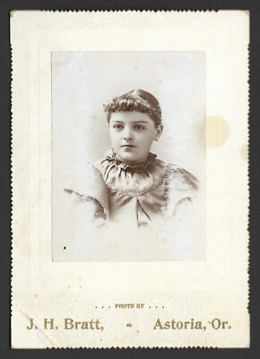 Astoria OR Young Girl Antique Cabinet Photo By J.H. Bratt Photo Studio ...