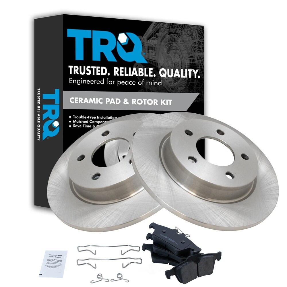 Disc Brake Kit-Ceramic Brake Pad and Rotor Kit TRQ BKA15484 fits 2006 ...